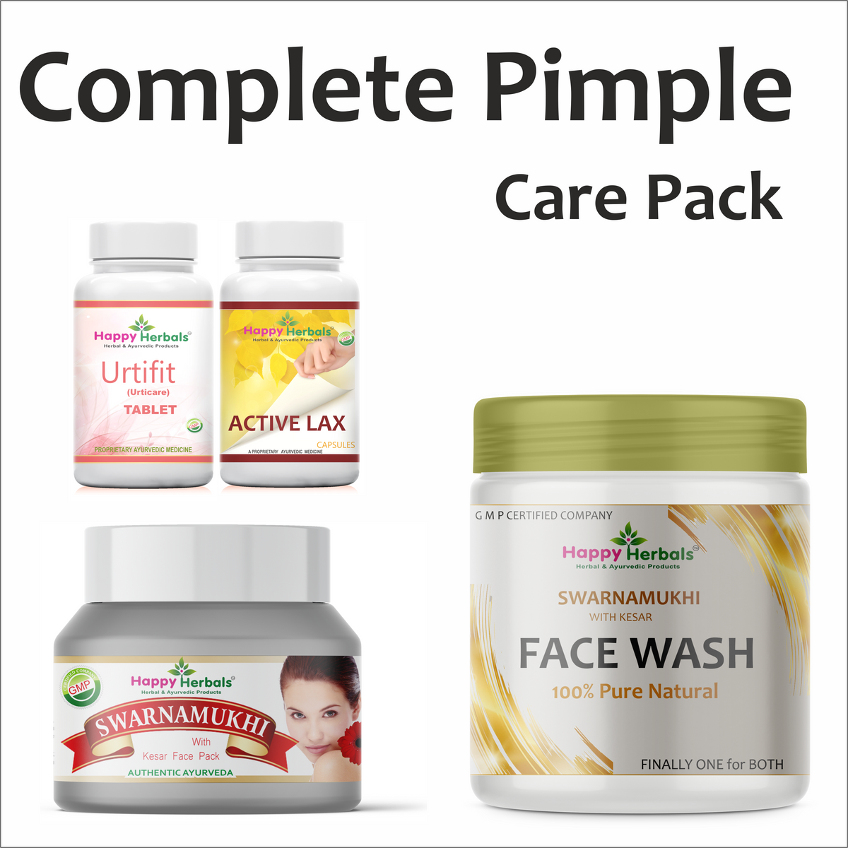 Happy Herbals' Pimple Pack Treatment – Your Solution for Clearer, Glow